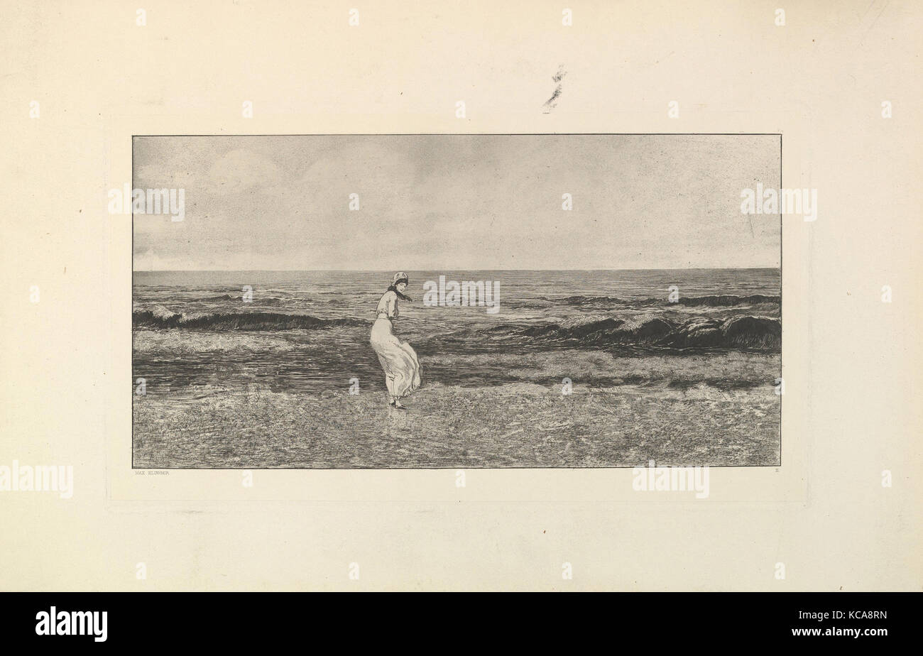 Am Meer, from the series Intermezzi, Max Klinger, n.d Stock Photo - Alamy