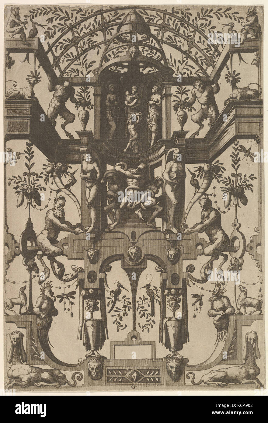 Surface Decoration, Grotesque with Strapwork, including Double Wall ...