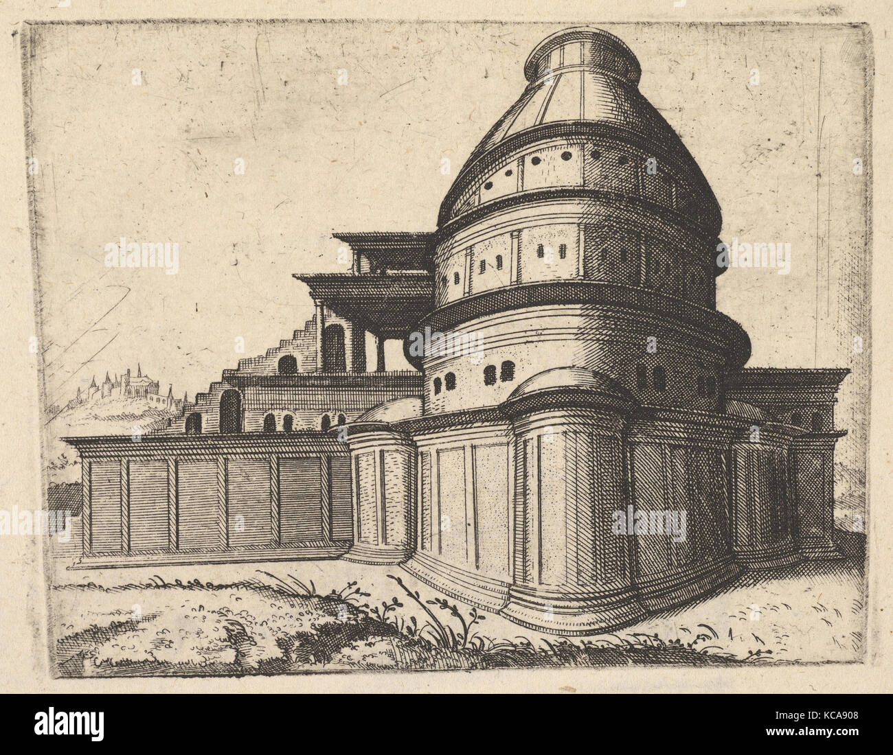 Building Aerarii Publici Rome from the series 'Ruinarum variarum ...