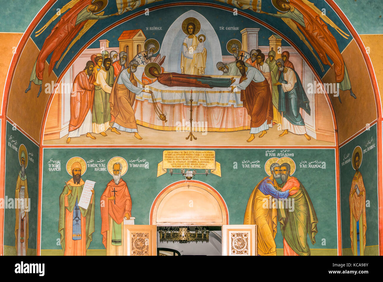Dormition of the theotokos the virgin mary hi-res stock photography and ...