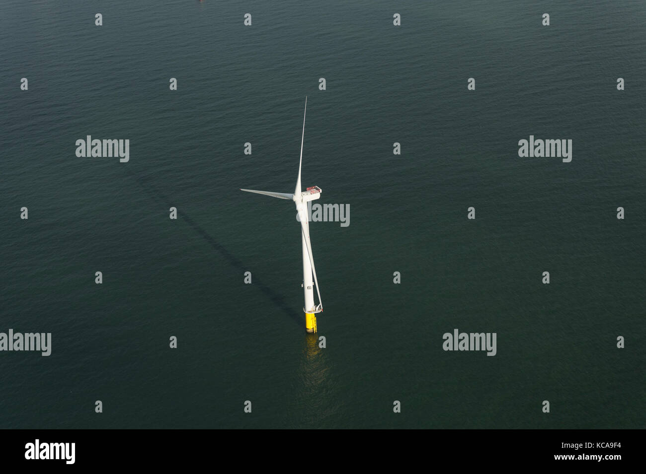 Aerial photo wind turbines Liverpool Bay Stock Photo - Alamy