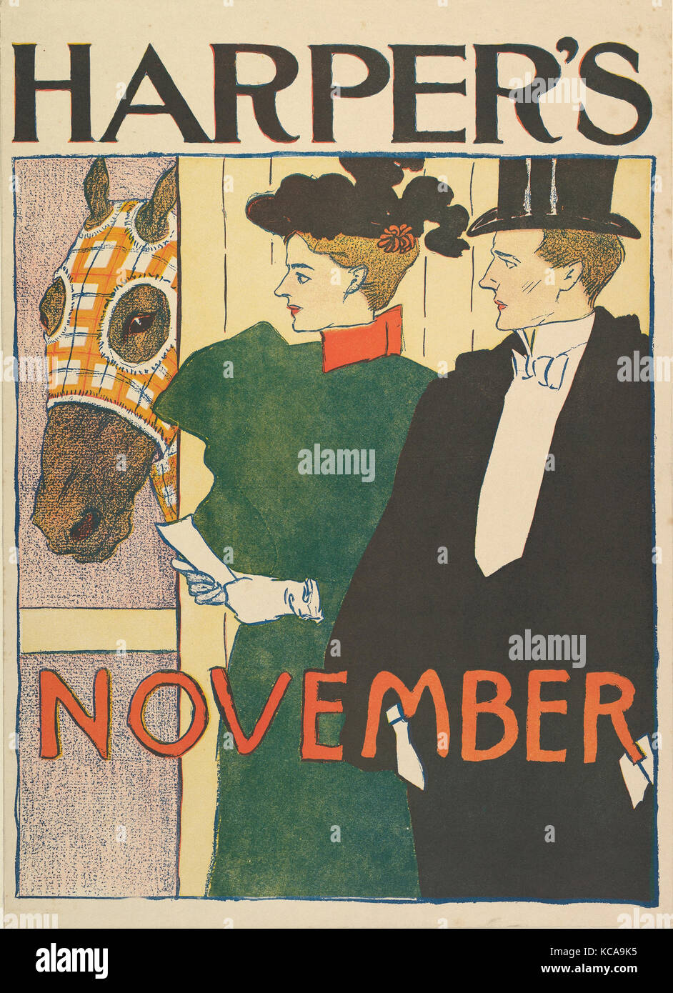 Harper's, November, 1895, Lithograph, Sheet: 16 5/16 × 11 3/4 in. (41.4 ...