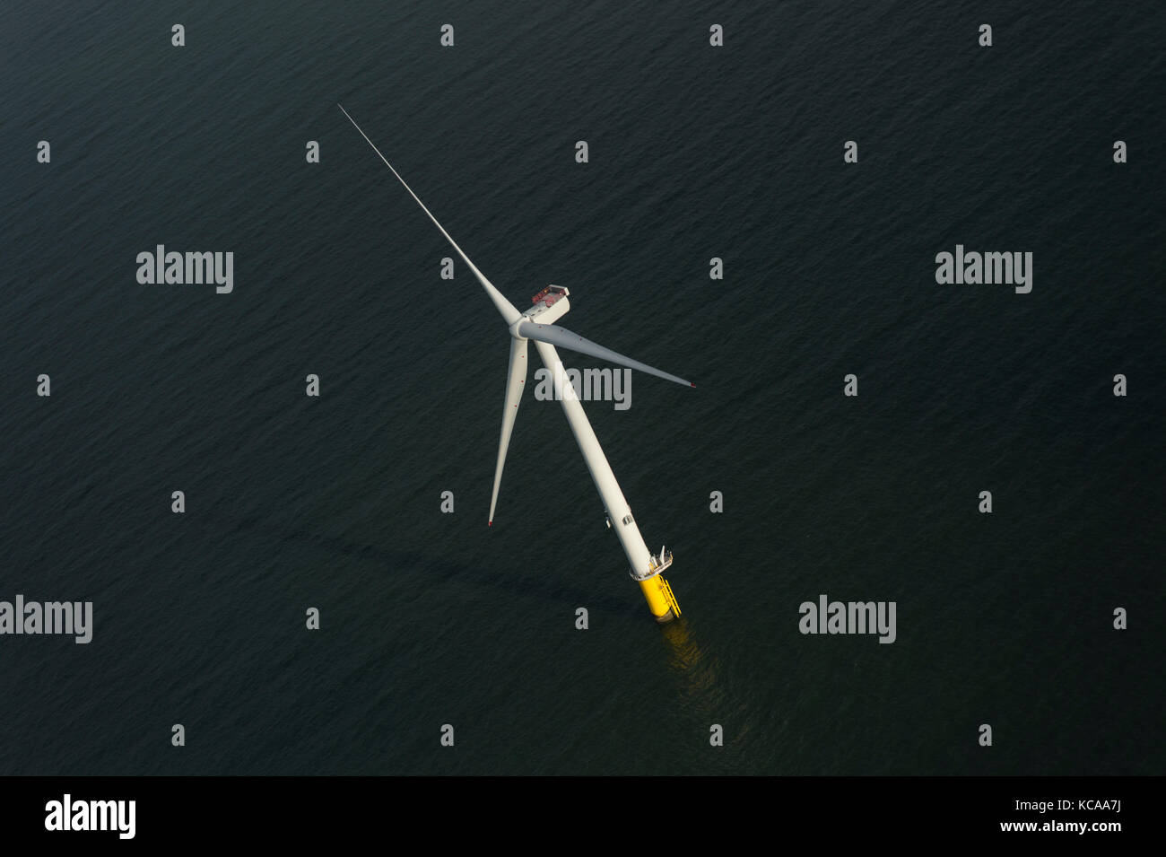 Aerial photo wind turbines Liverpool Bay Stock Photo - Alamy