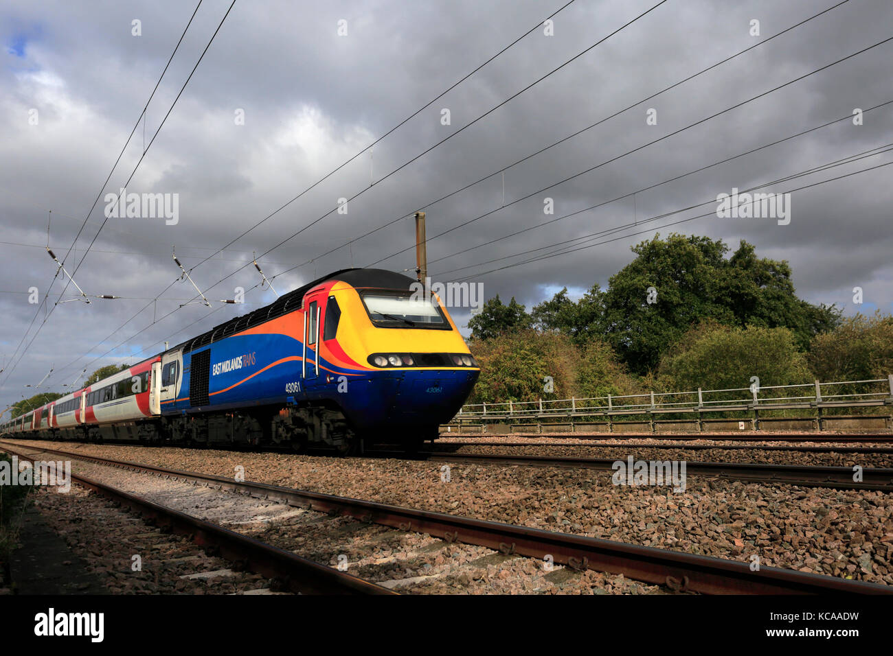 43061 East Midlands Trains, East Coast Main Line, Peterborough ...
