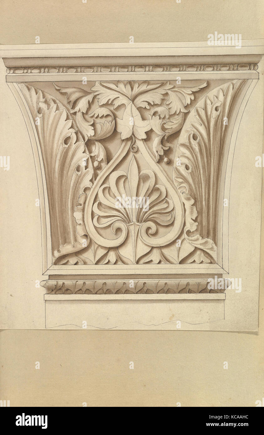 Capital of a Column with Anthemion, Alfred Henry Forrester Alfred ...