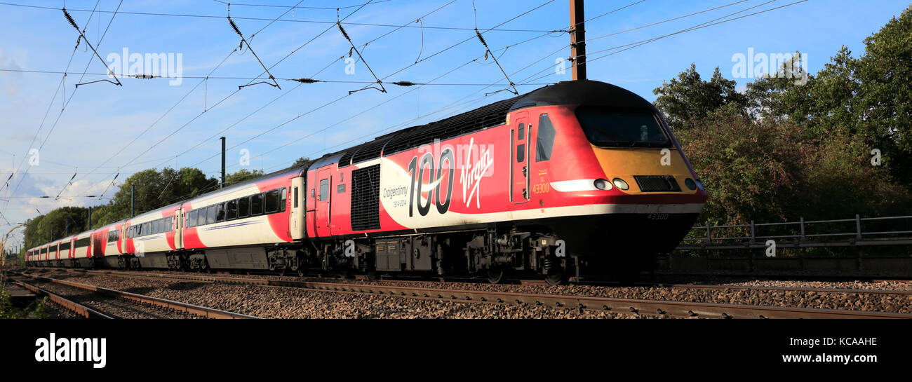 43300 Craigentinny 100, Virgin Trains, East Coast Main Line Railway, Peterborough ...