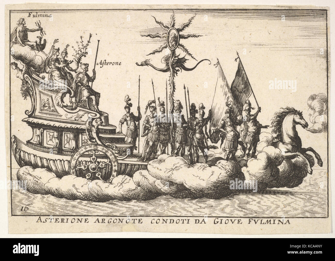 Plate 16: The Argonaut Asterion led by a young figure of lightning ...