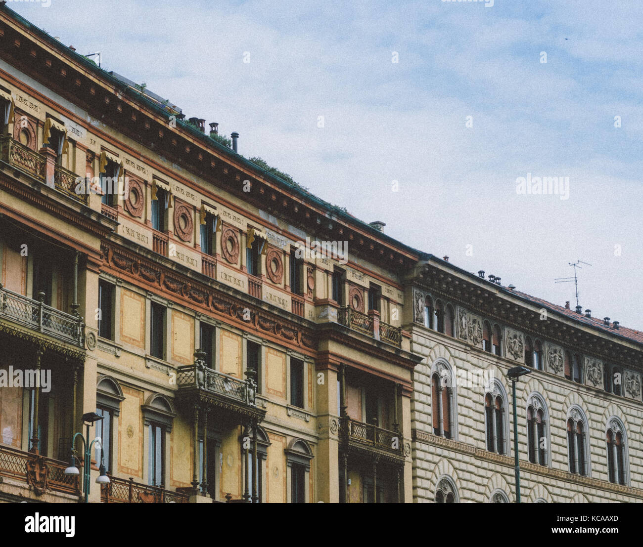 A turn of the 20th century building in Milan, Lombardy, Italy Stock ...