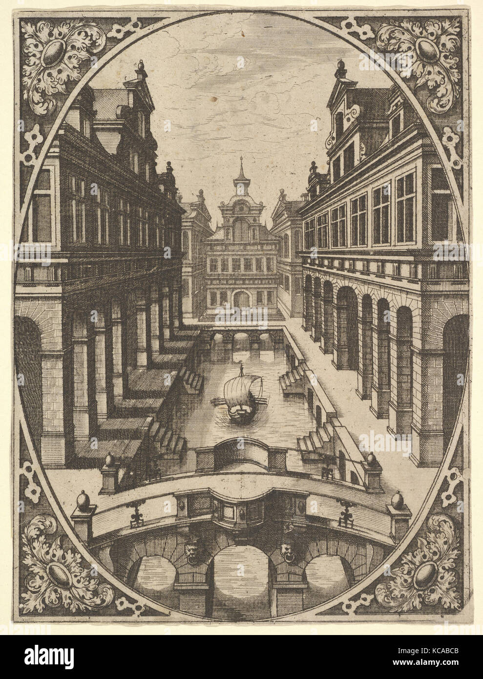 Plate from "Scenographiae...", Johannes van Doetecum the elder, ca ...