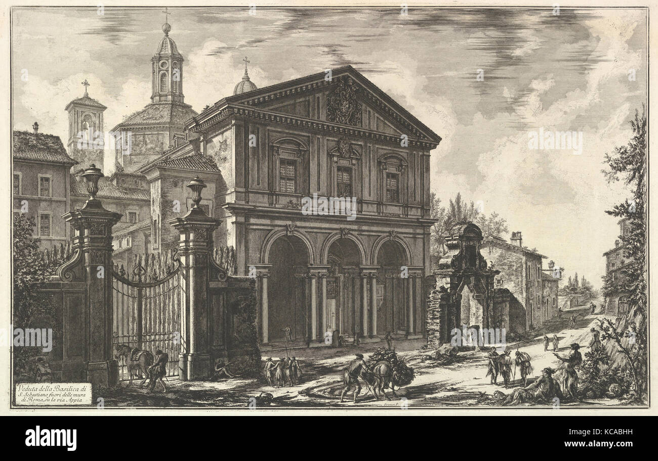 View of the Basilica of San Sebastiano fuori delle mura St. Sebastian ...