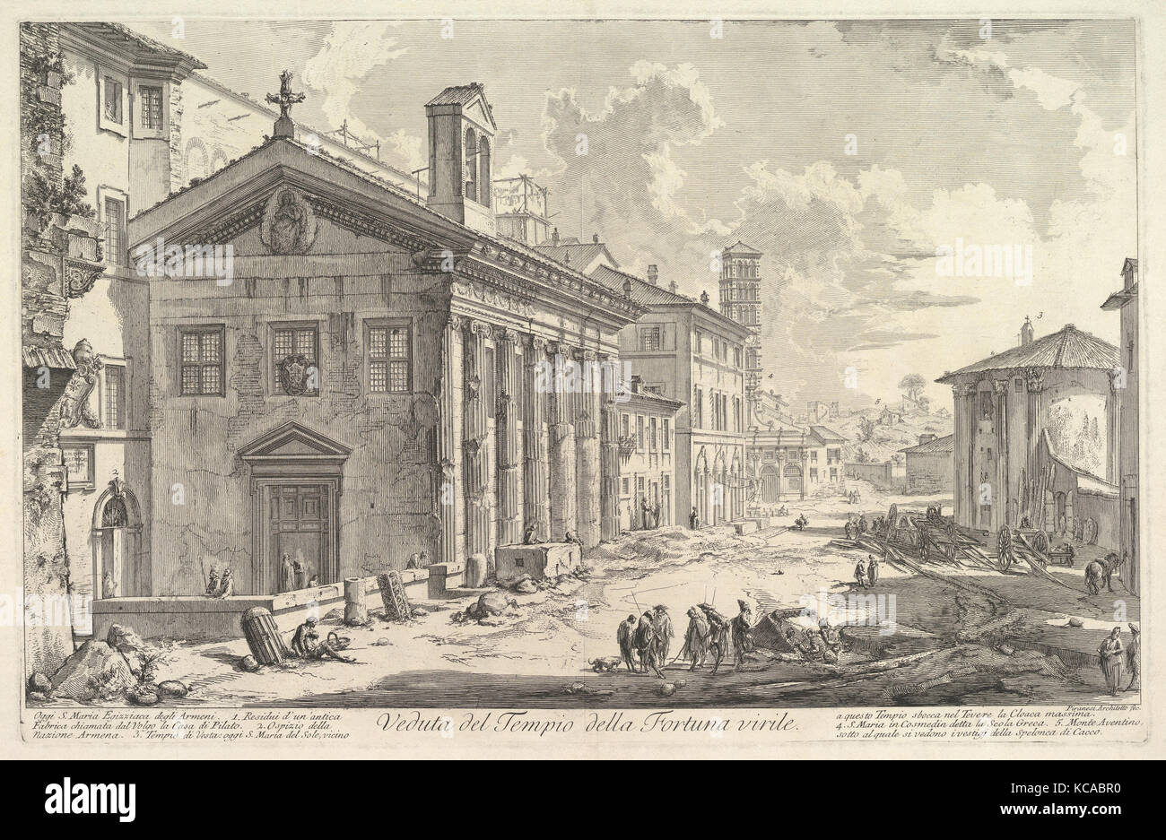 The so-called Temple of Fortuna Virilis (now Church of S. Maria ...