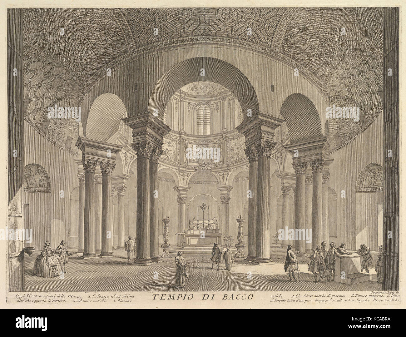 S. Constanza (erroneously callled Temple of Bacchus) (Veduta interna ...
