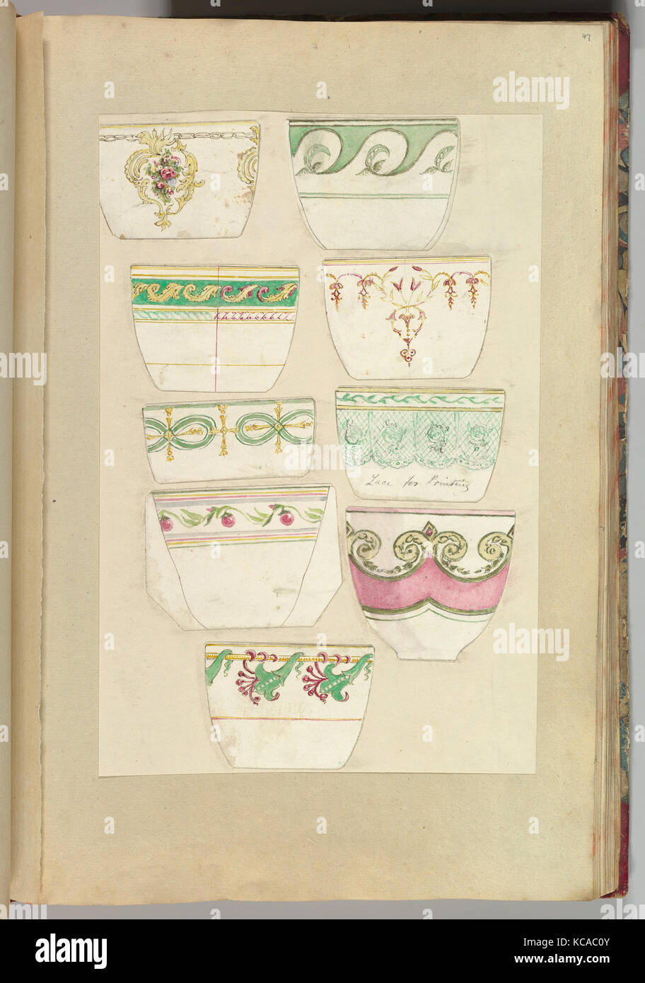 Nine Designs for Decorated Cups, Alfred Henry Forrester Alfred ...