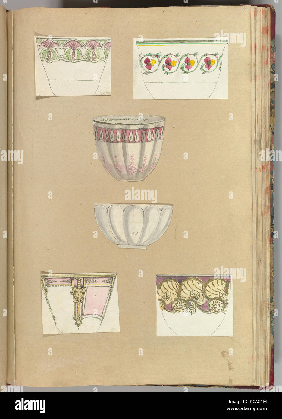 Six Designs for Decorated Cups, Alfred Henry Forrester Alfred Crowquill ...