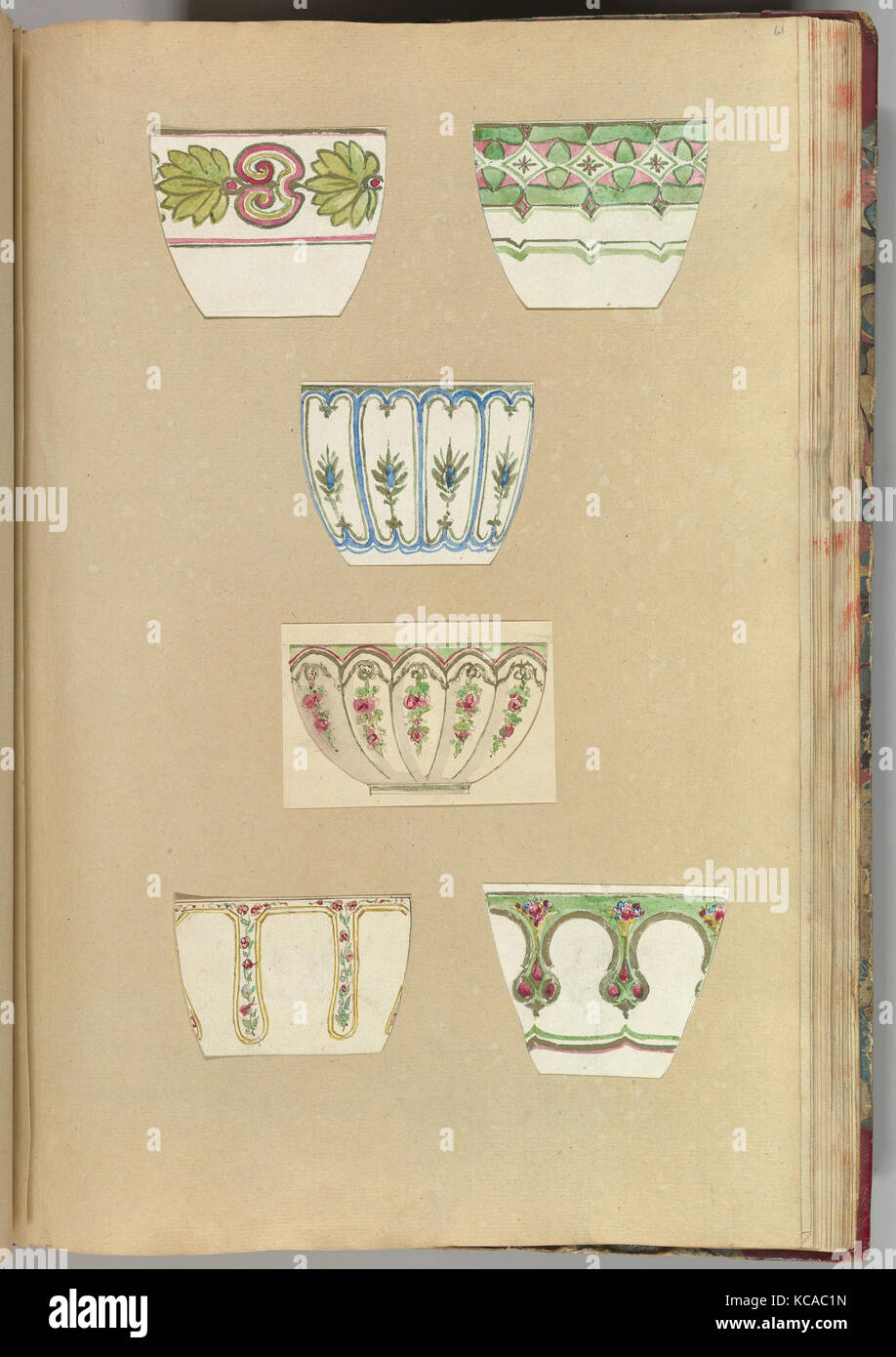 Six Designs for Decorated Cups, Alfred Henry Forrester Alfred Crowquill ...