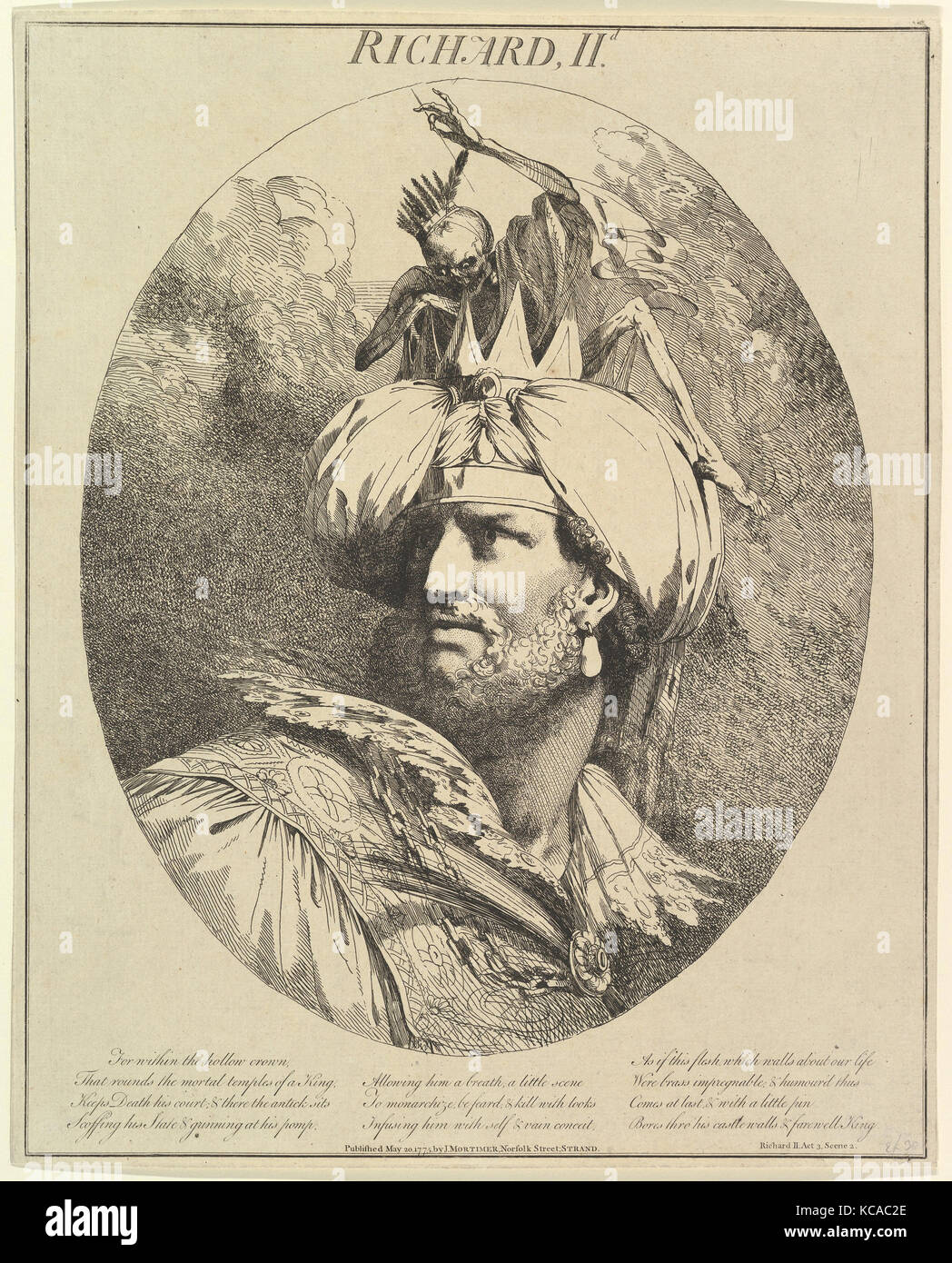 Richard II (Twelve Characters from Shakespeare), May 20, 1775 Stock ...