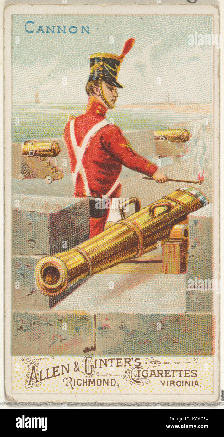 Cannon, from the Arms of All Nations series (N3) for Allen & Ginter ...