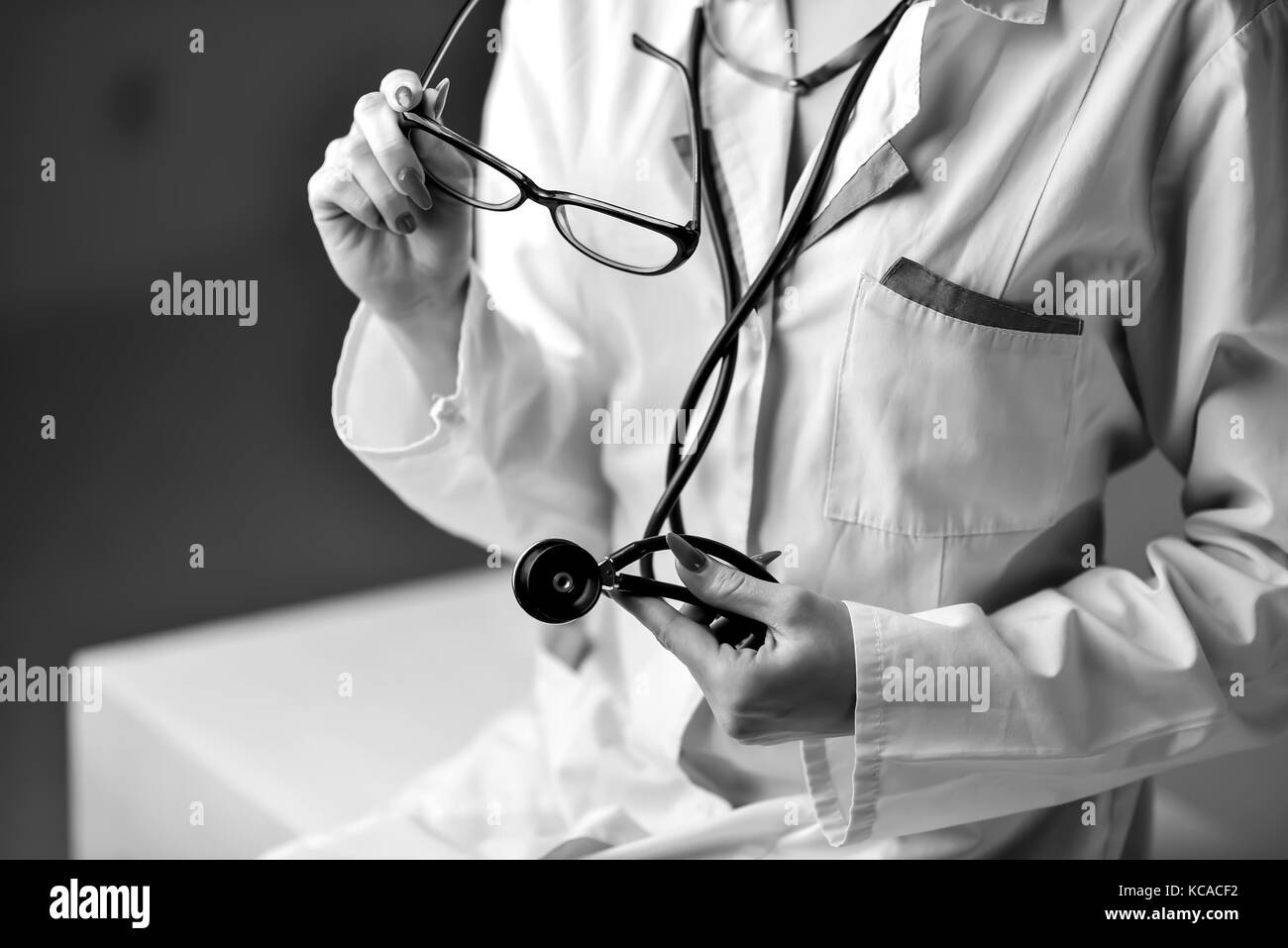 A stethoscope in the hands Stock Photo - Alamy