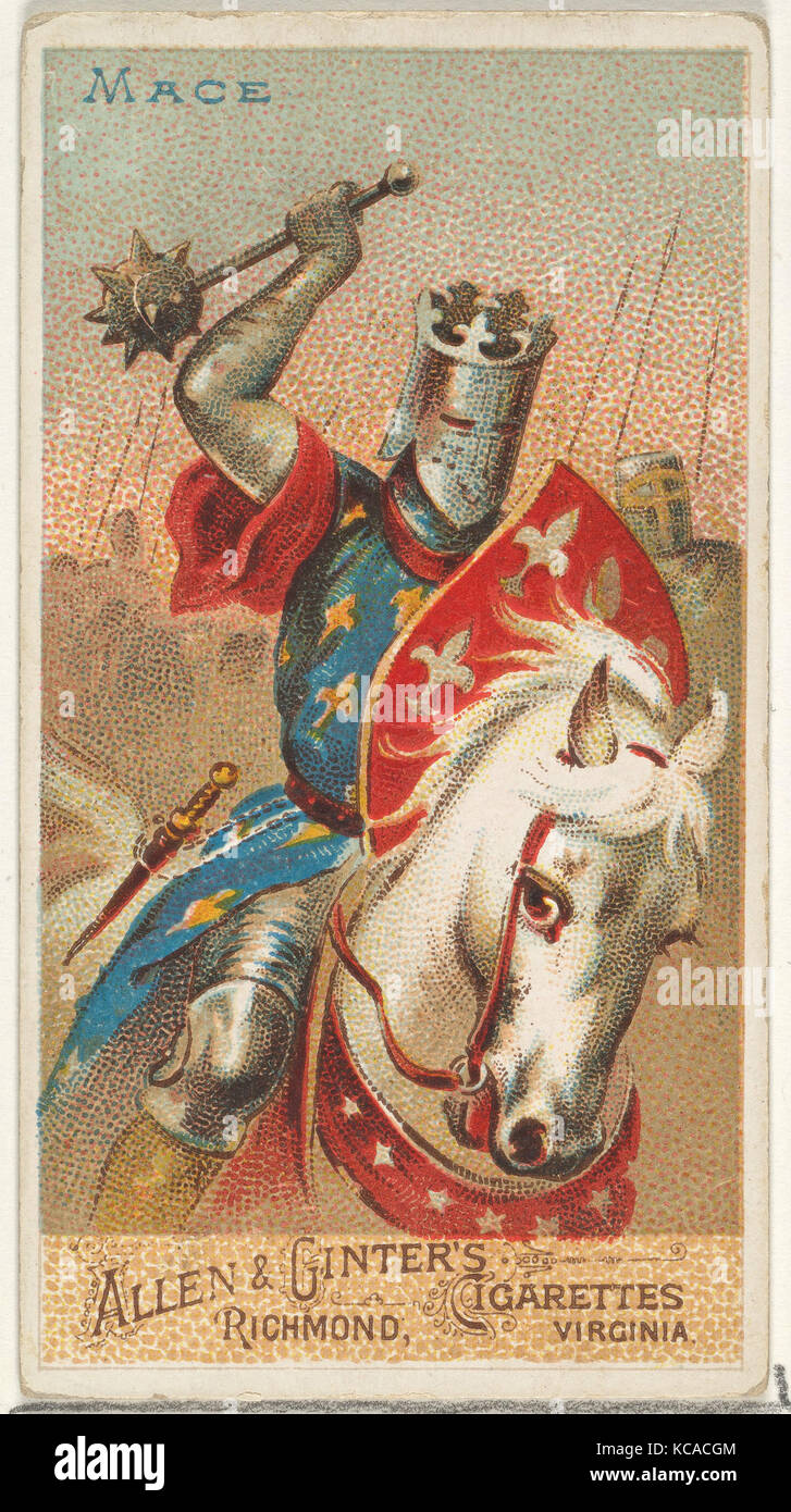 Mace, from the Arms of All Nations series (N3) for Allen & Ginter ...