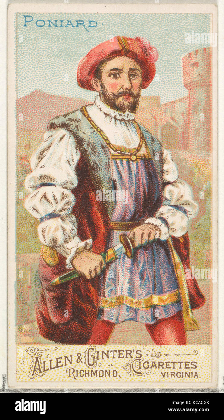Poniard, from the Arms of All Nations series (N3) for Allen & Ginter ...