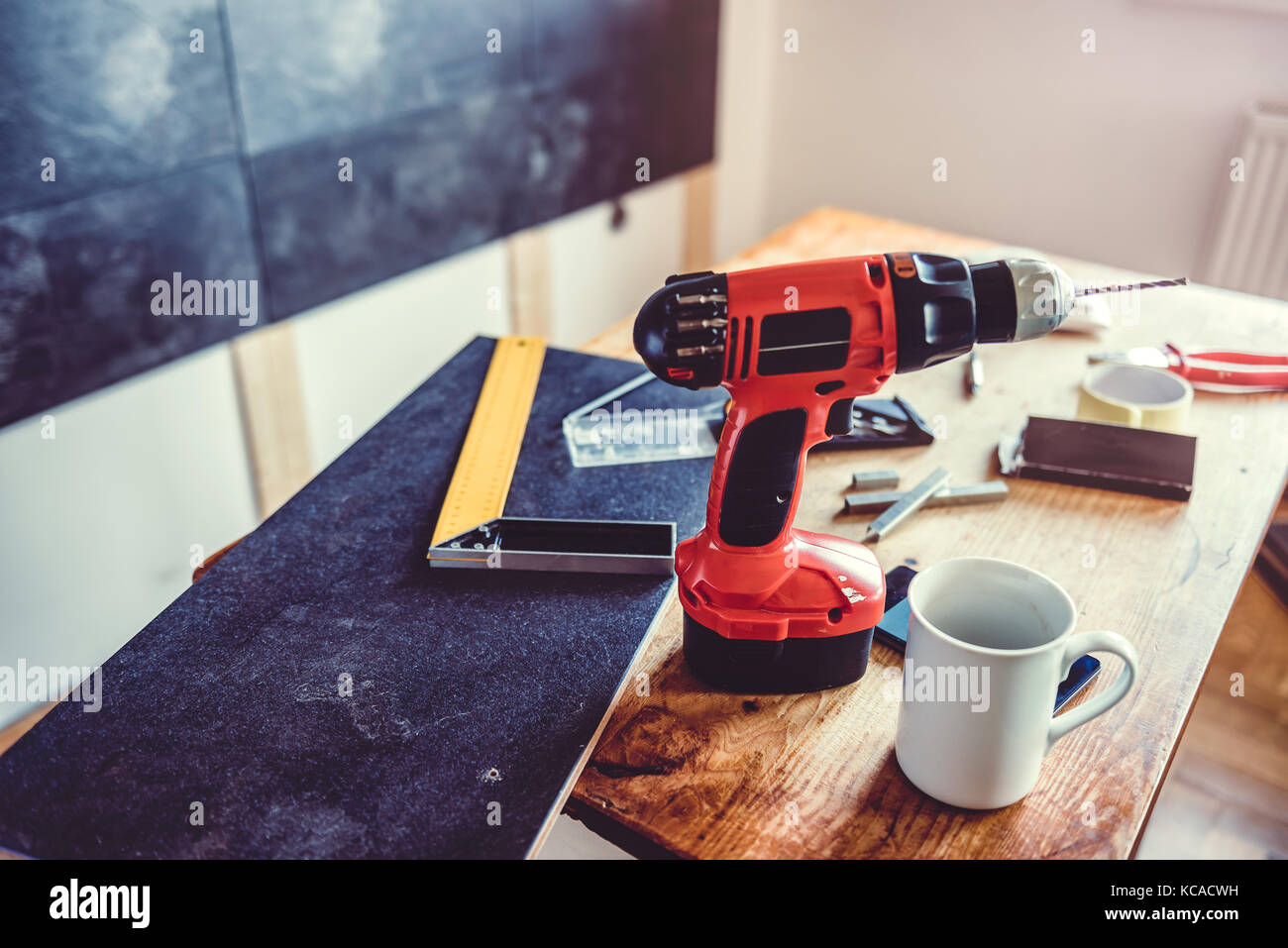 Table of tools hi-res stock photography and images - Alamy