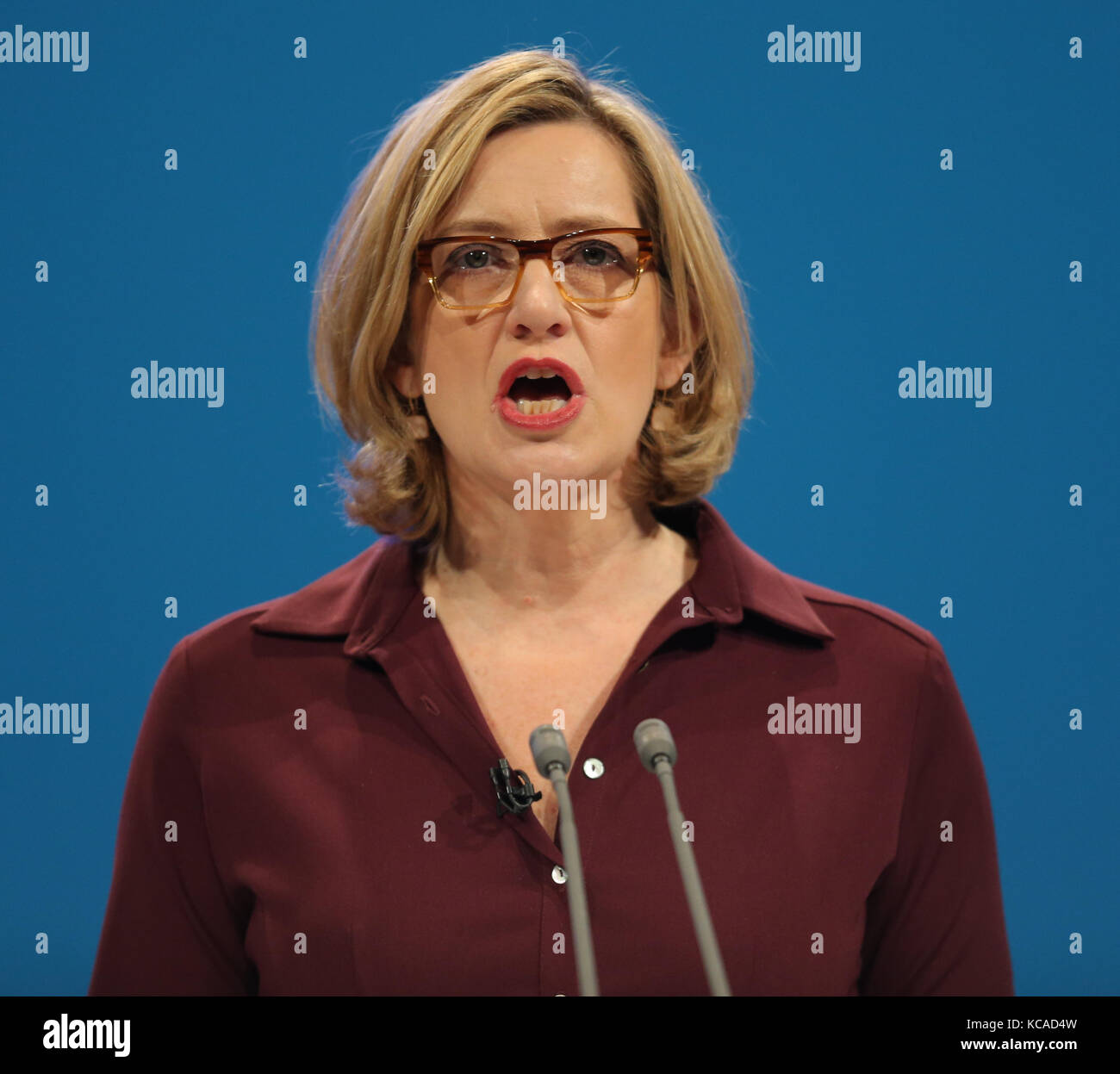 Manchester, UK. 3rd October, 2017. Amber Rudd Mp Home Secretary ...
