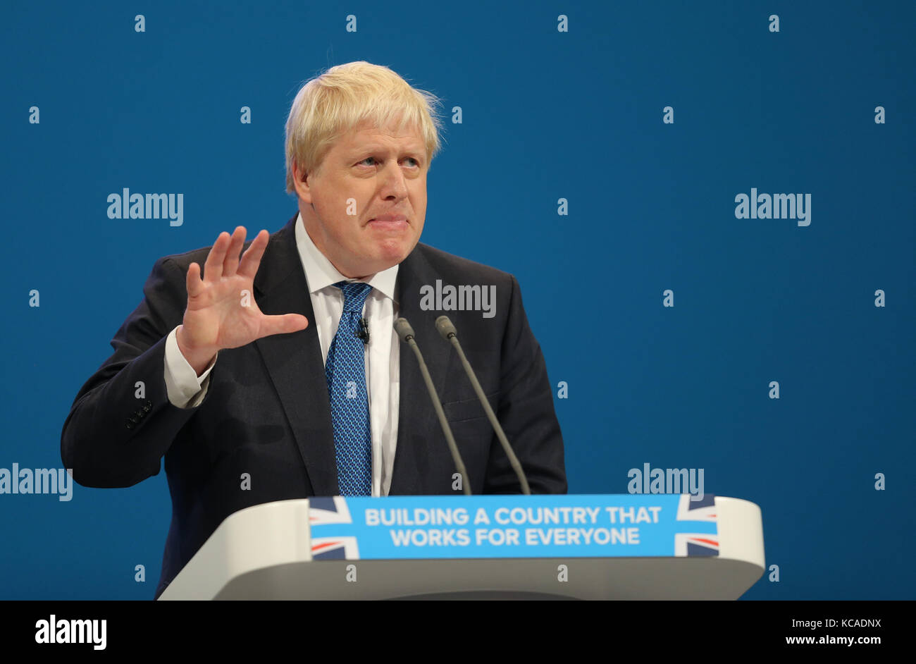 Boris Johnson Mp Foreign Secretary Conservative Party Conference 2017 ...