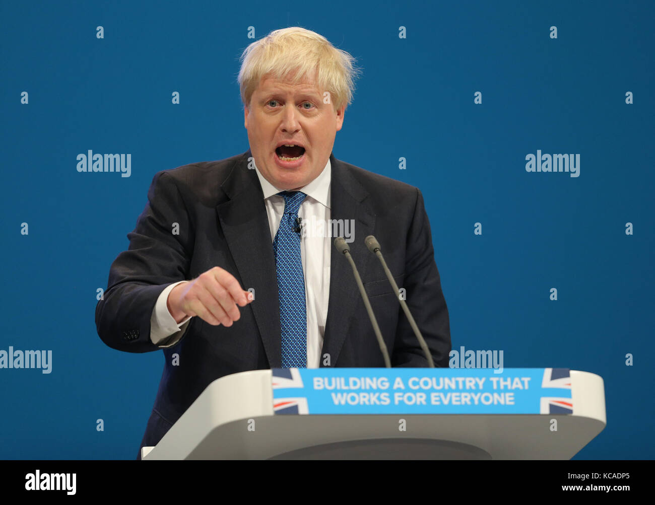 Boris Johnson Mp Foreign Secretary Conservative Party Conference 2017 ...