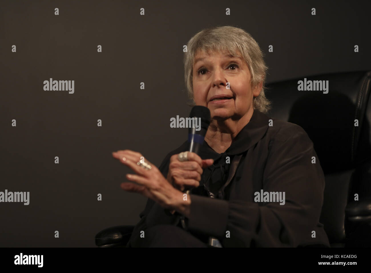 September 16, 2017 - Robin Morgan speaking at the Milford Readers and ...