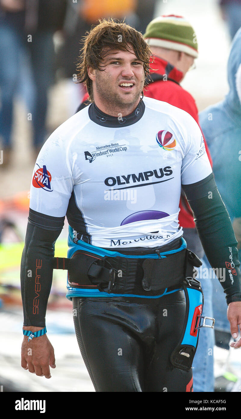 Westerland, Germany. 3rd Oct, 2017. German windsurfer Philip Koester in ...