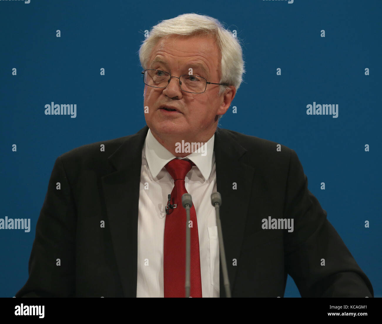 David Davis Mp Secretary Of State For Exiting The European Union Conservative Party Conference ...
