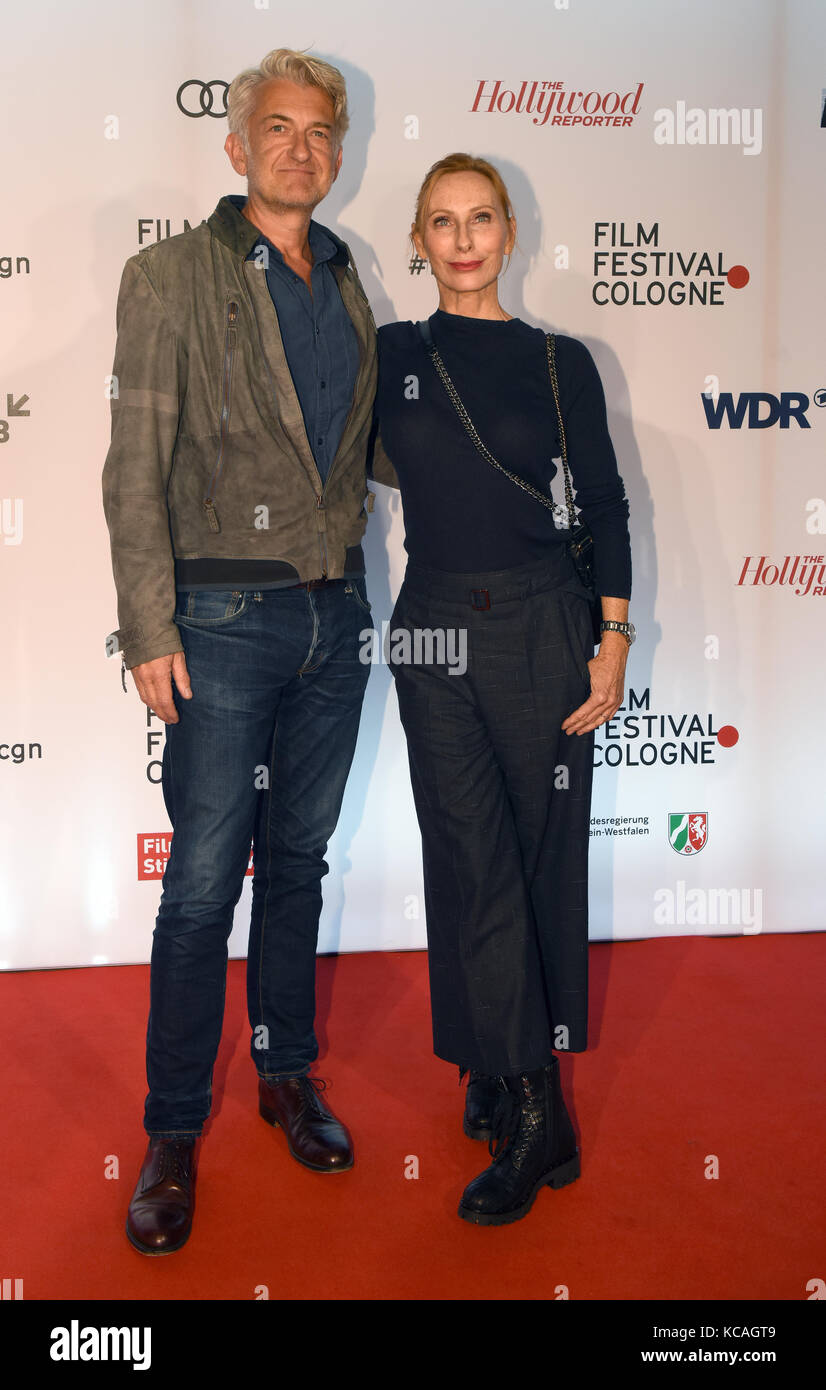 Cologne, Germany. 3rd Oct, 2017. Actors Dominic Raacke and Andrea ...