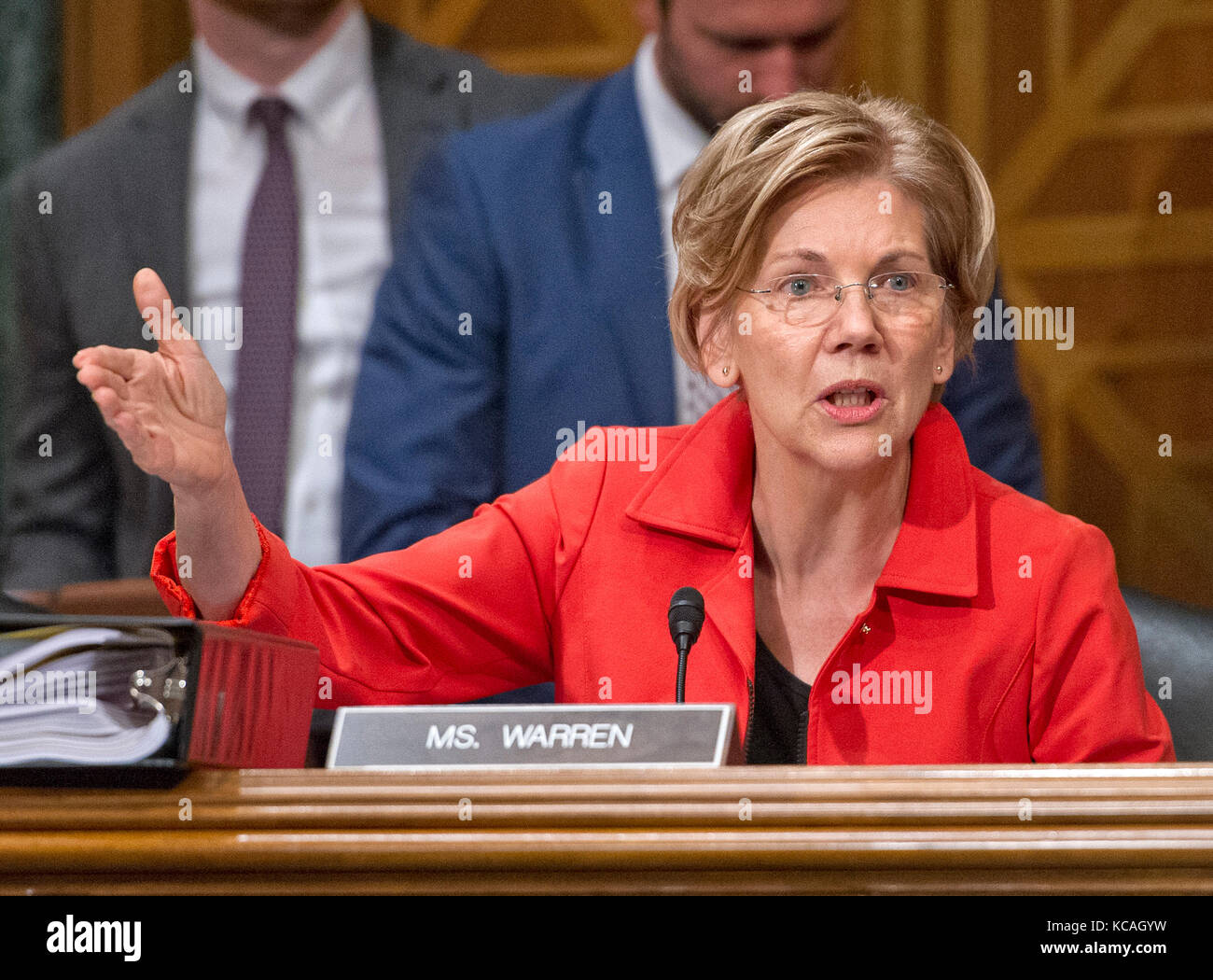 Washington, USA. 03rd Oct, 2017. United States Senator Elizabeth Warren ...
