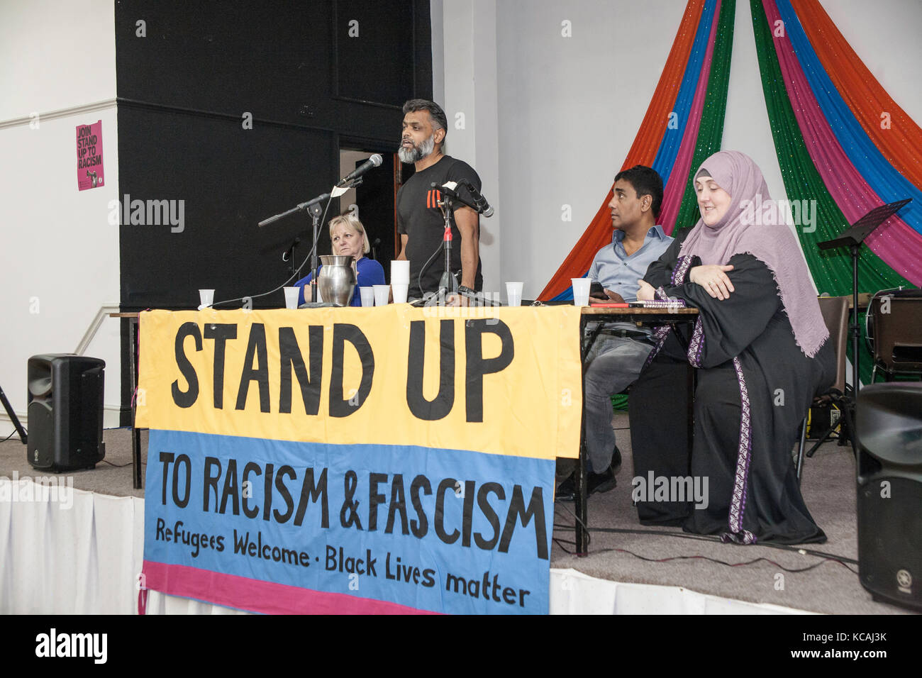 Cardiff, UK. 3rd Oct, 2017. Former Guantanamo Bay detainee Moazzam Begg ...
