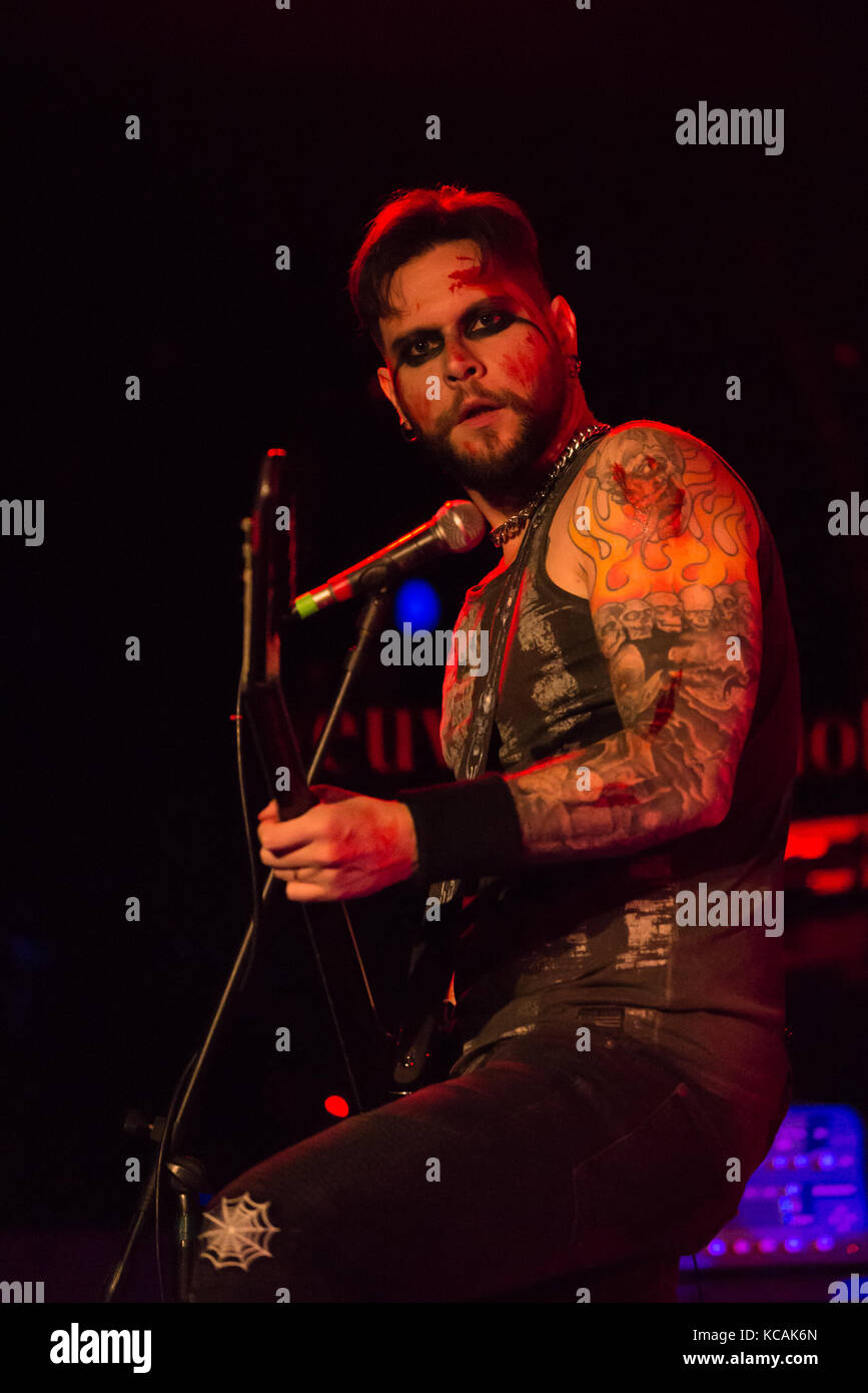 Milan, Italy. 29th September 2017. Rock band Blood Inc. performs at ...