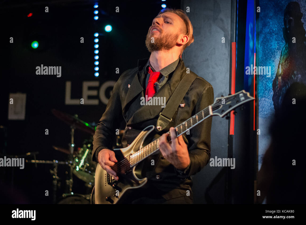 Milan, Italy. 29th September 2017. Rock band Dark Lunacy performs at ...