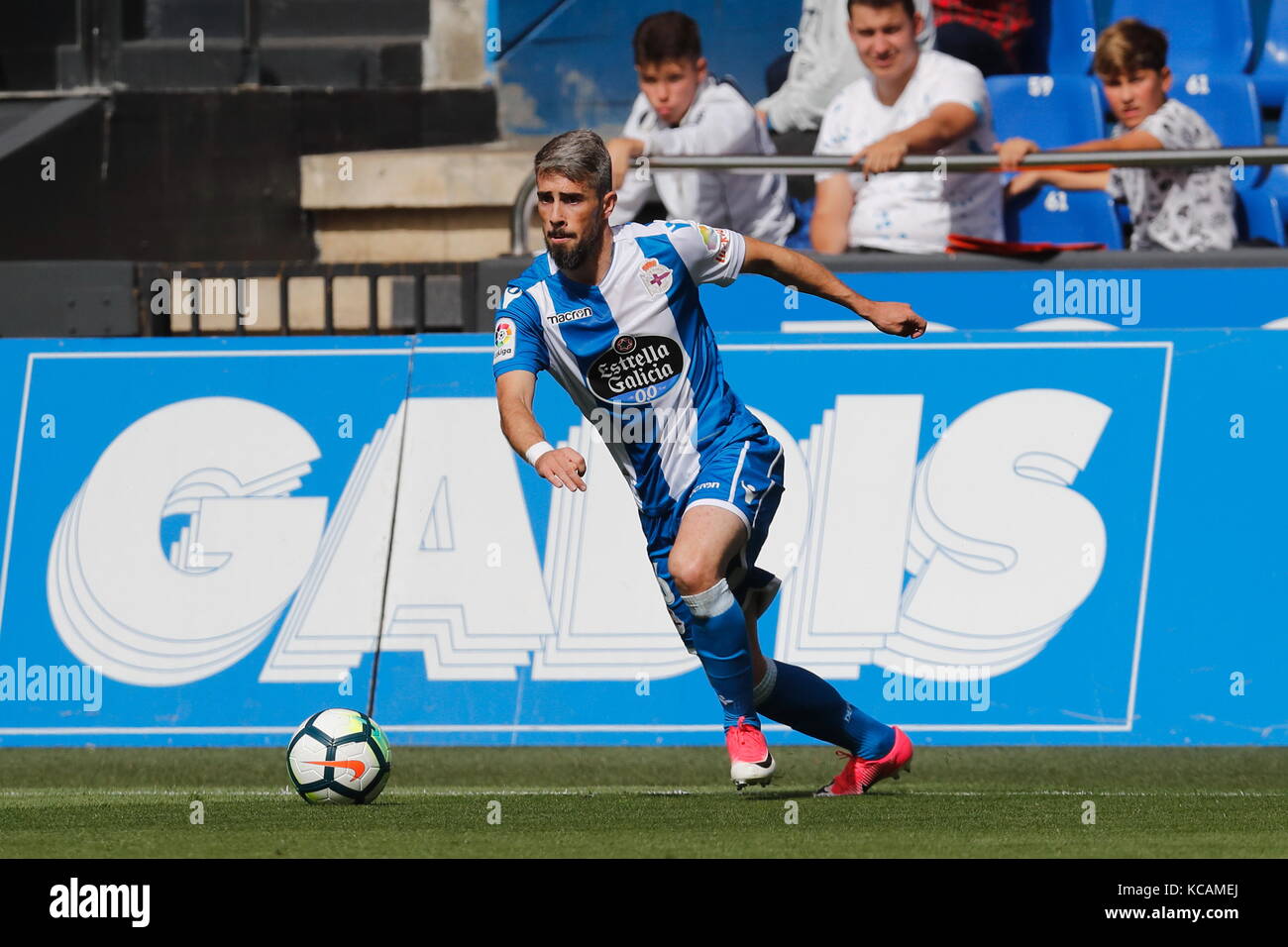 Coruna, Spain. 30th Sep, 2017. Luisinho (Deportivo) Football/Soccer ...