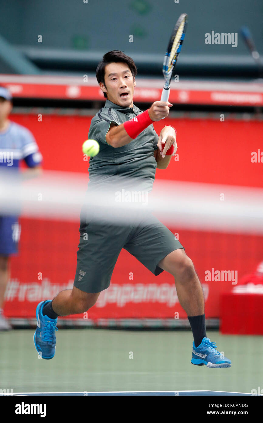 Ariake Coliseum, Tokyo, Japan. 3rd Oct, 2017. Yuichi Sugita (JPN), OCTOBER 3, 2017 - Tennis ...