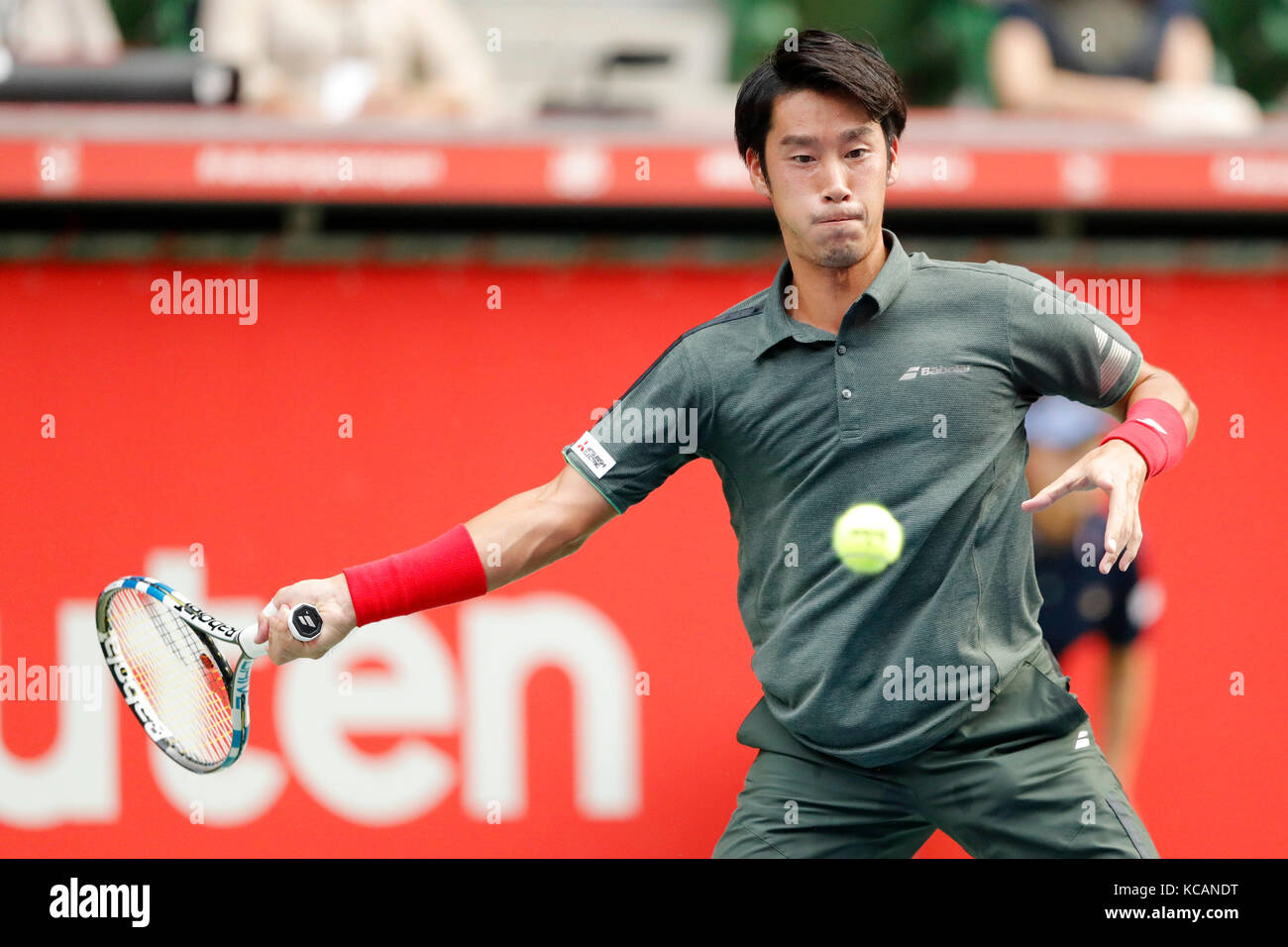 Ariake Coliseum, Tokyo, Japan. 3rd Oct, 2017. Yuichi Sugita (JPN), OCTOBER 3, 2017 - Tennis ...