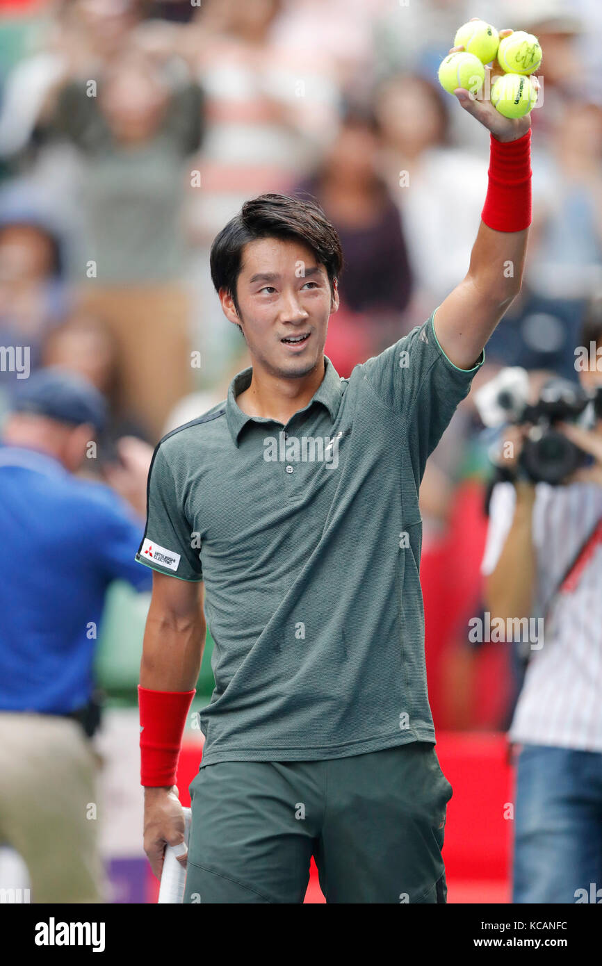 Ariake Coliseum, Tokyo, Japan. 3rd Oct, 2017. Yuichi Sugita (JPN), OCTOBER 3, 2017 - Tennis ...