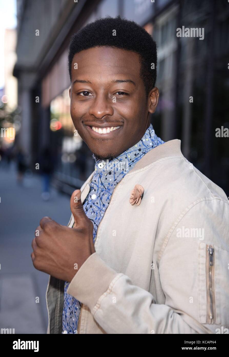 New York, NY, USA. 3rd Oct, 2017. Brandon Michael Hall, seen at AOL ...
