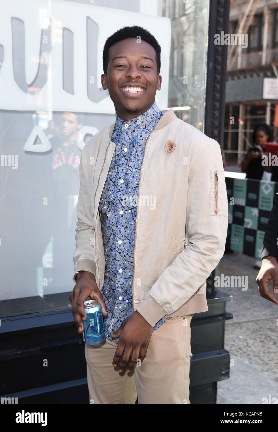 New York, NY, USA. 3rd Oct, 2017. Brandon Michael Hall, seen at AOL ...