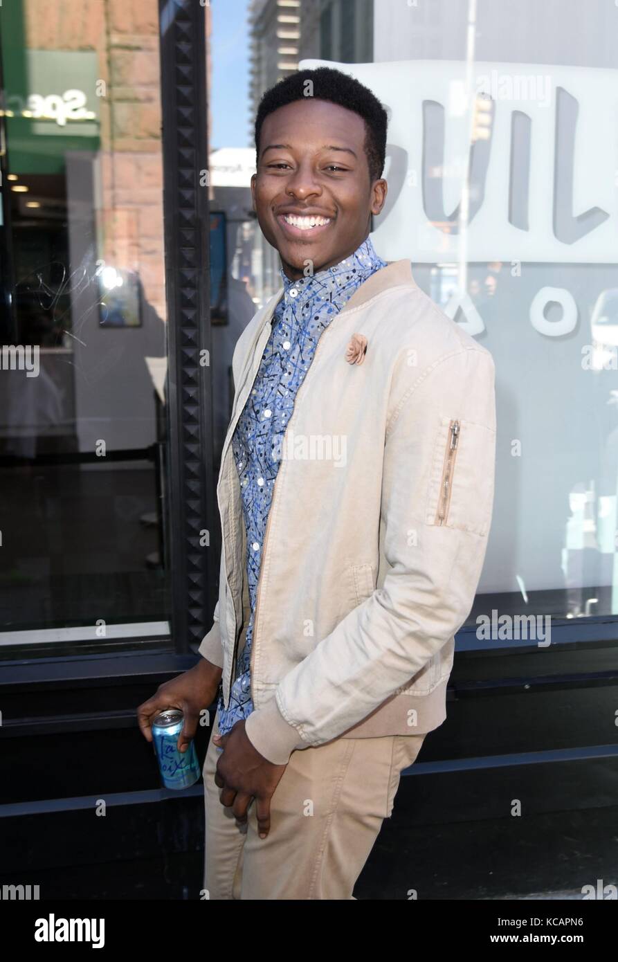 New York, NY, USA. 3rd Oct, 2017. Brandon Michael Hall, seen at AOL ...
