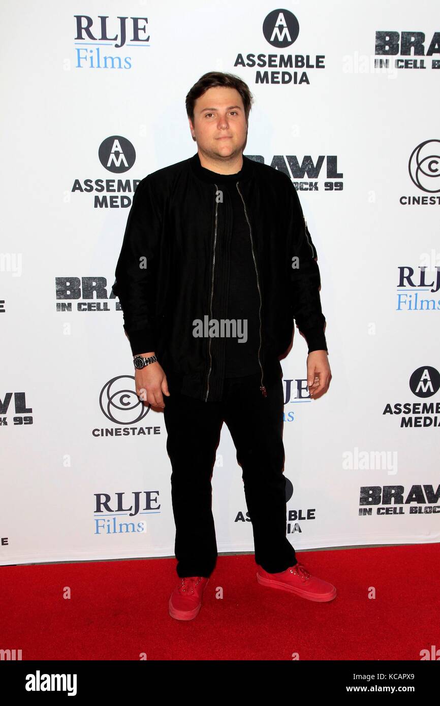 Los Angeles, CA, USA. 29th Sep, 2017. Jack Heller at arrivals for BRAWL ...