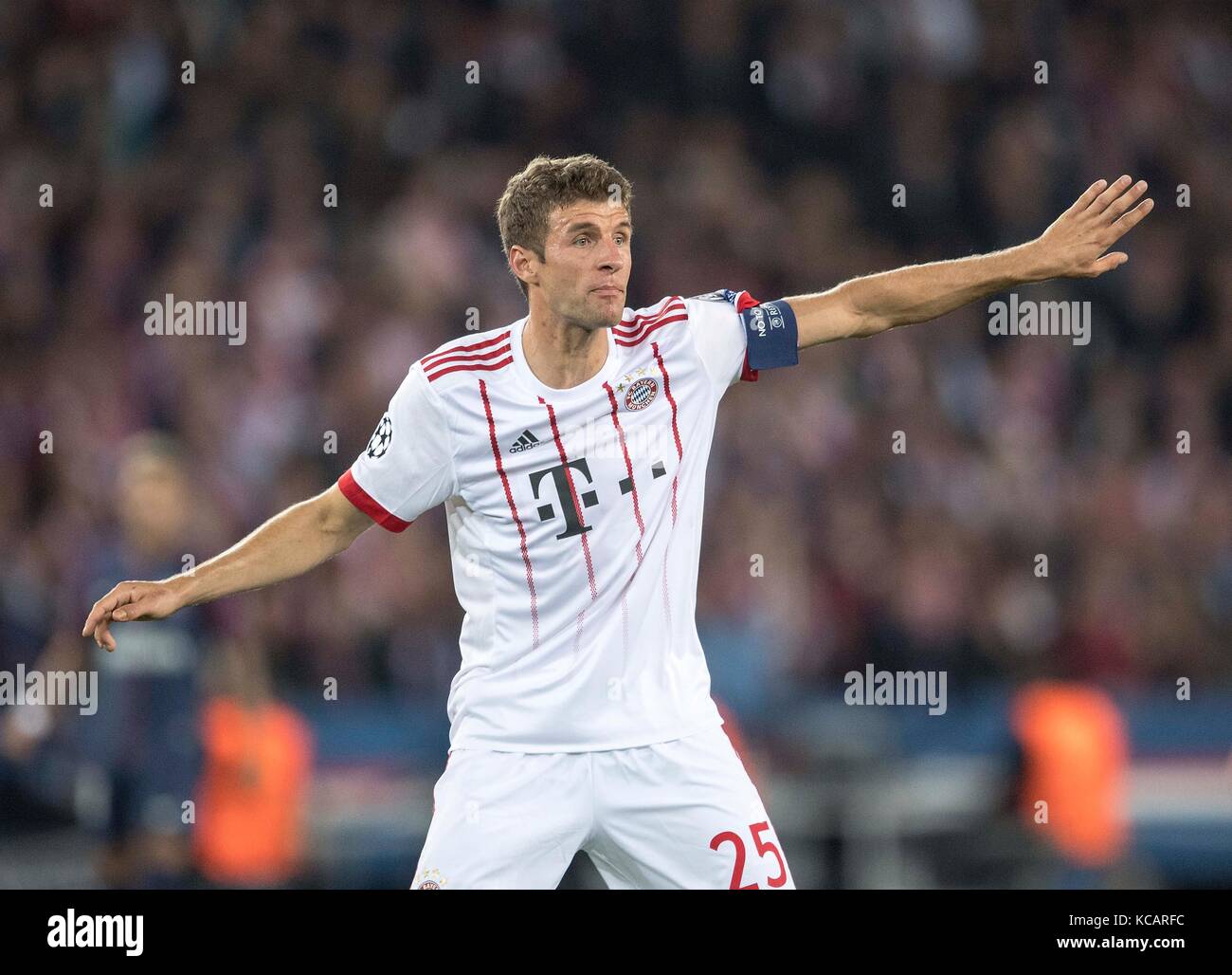 Thomas MUELLER (Muller, M) gesture, gesture. Fussball Champions League ...
