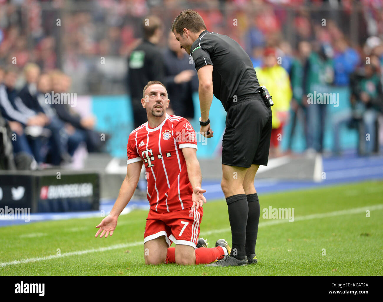 Berlin, Deutschland. 01st Oct, 2017. left to right: Franck RIBERY (M ...