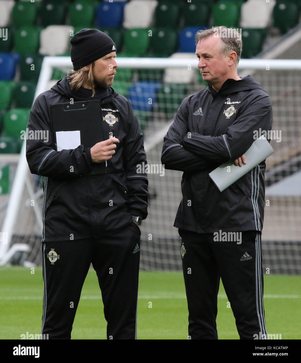Michael oneill national football stadium belfast hi-res stock ...