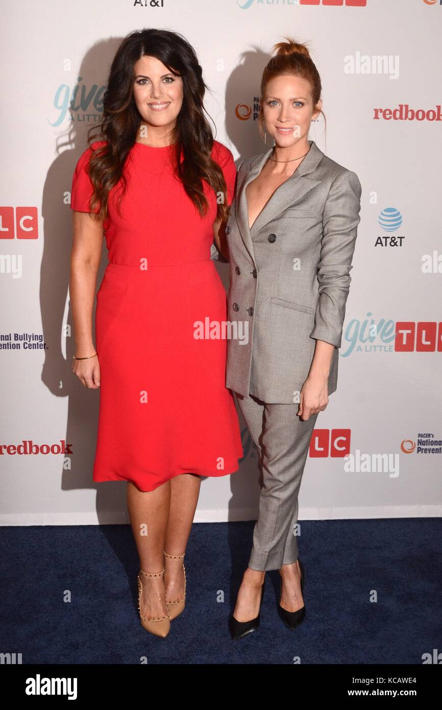 Monica Lewinsky, Brittany Snow at arrivals for TLC's Give A Little ...