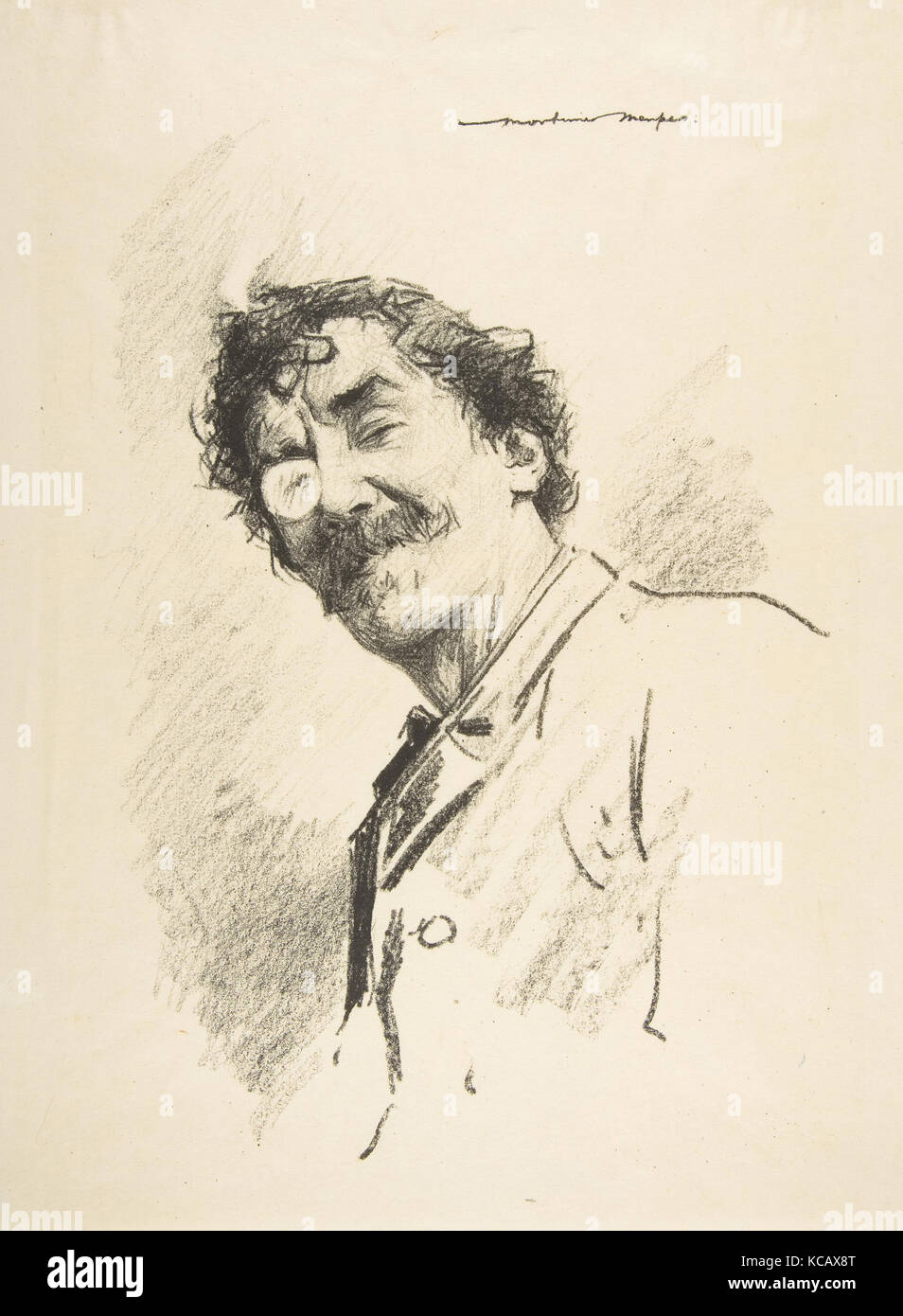 Monocle Right Eye, Portrait of J. M. Whistler, Mortimer Menpes, ca ...