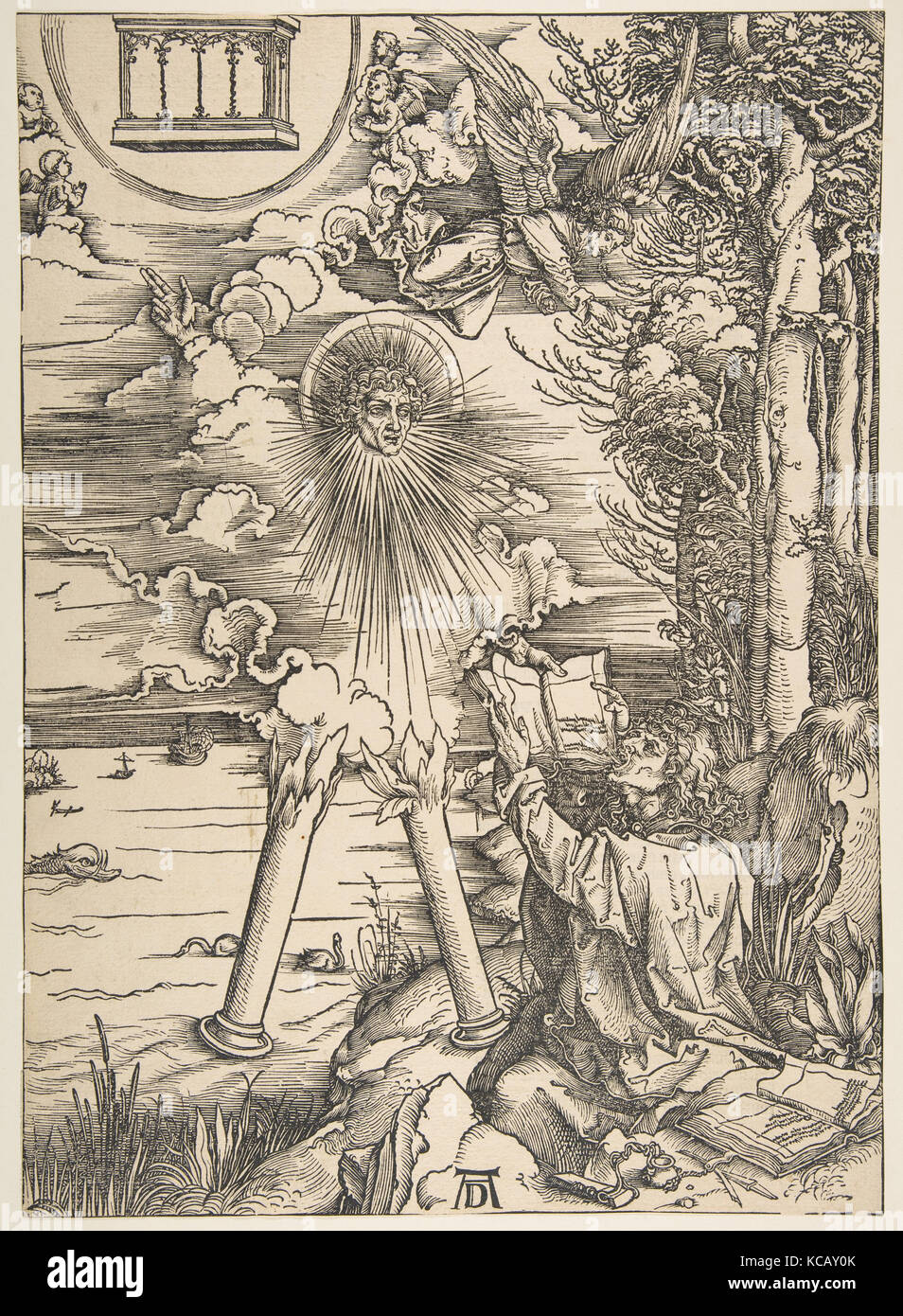 Saint John Swallowing the Book, from The Apocalypse, Latin Edition ...